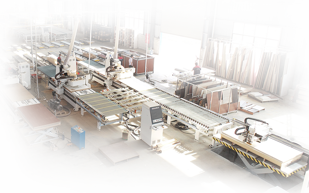 Two Sets of CNC Router Furniture Production Line - huahua